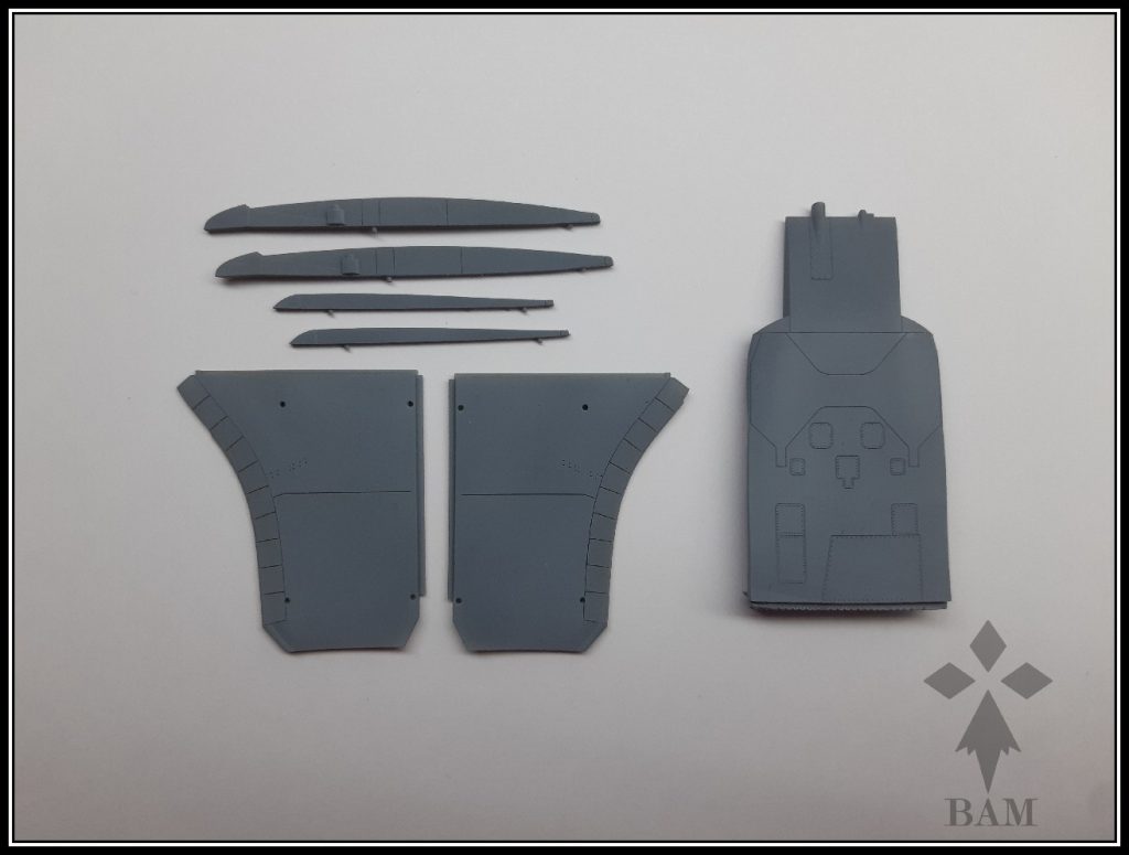 1/48 F-14A Early wing gloves and beaver tail – BAM Models