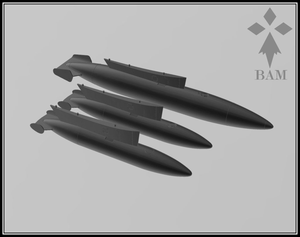 1/48 Super Mystère B2 (SMB2) drop tanks with pylons – BAM Models